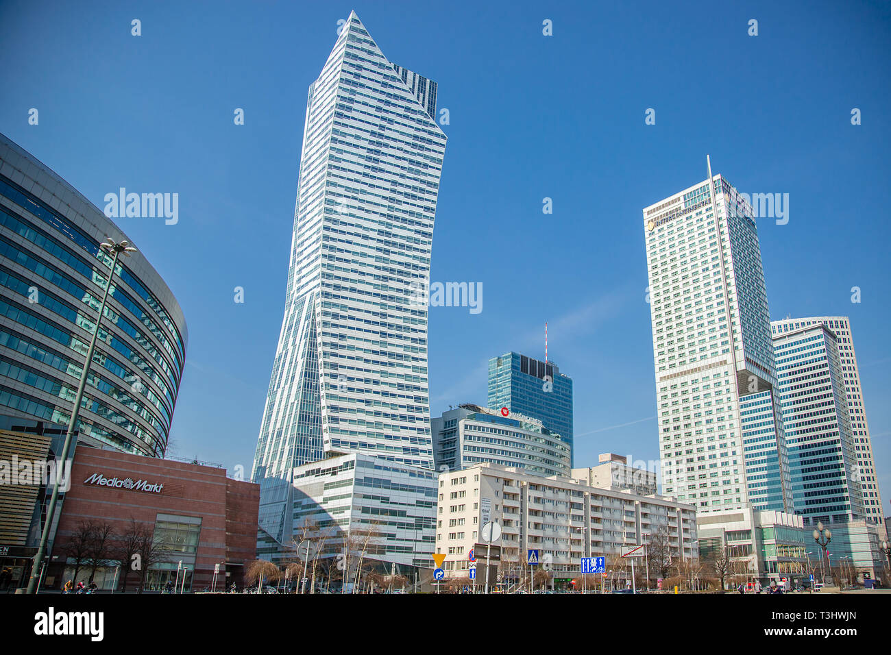 Cityscape. Modern architecture, skyscrapers in the city center of ...
