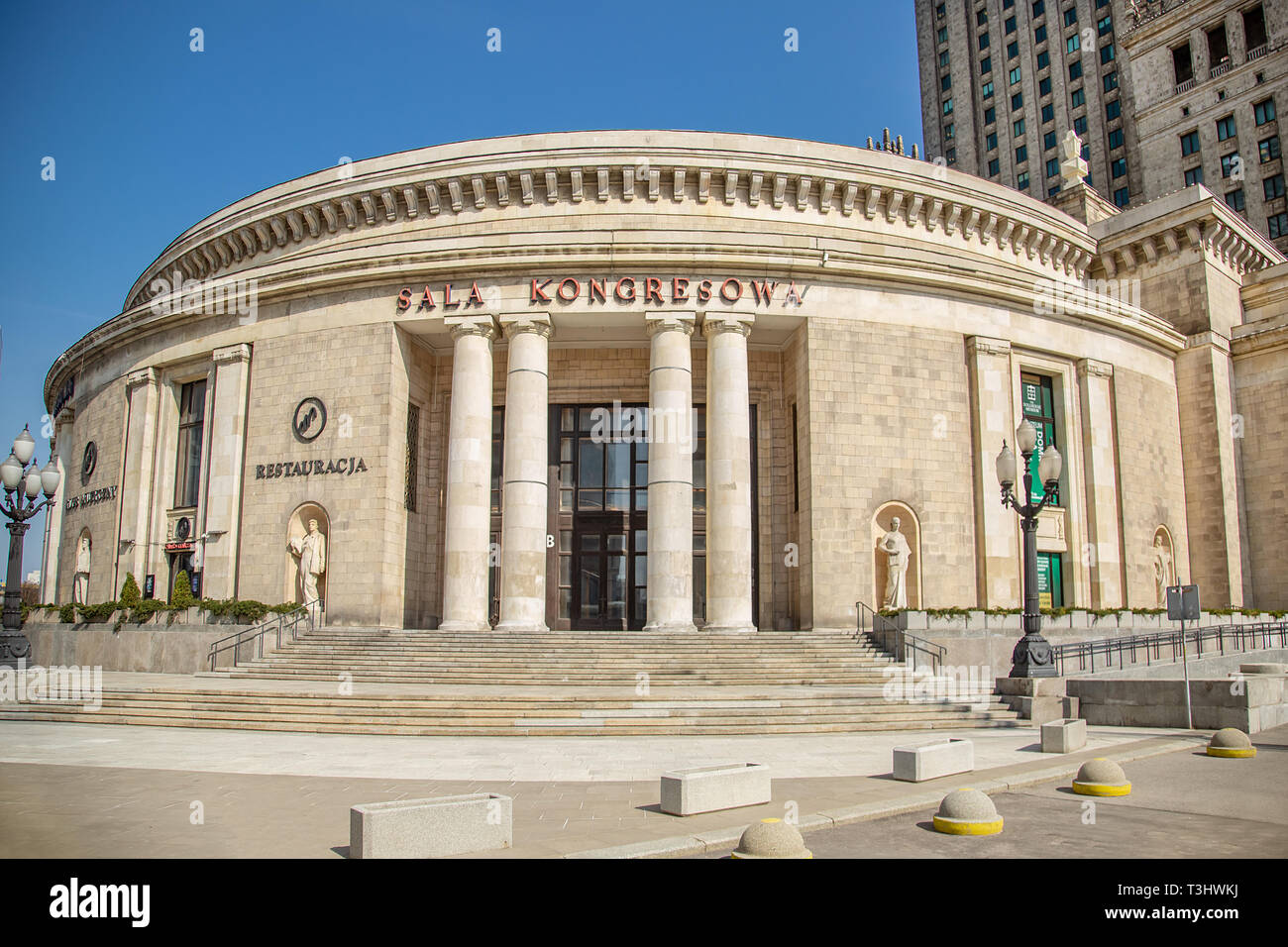 Congress Hall of the Palace of Culture and Science, a landmark and the ...