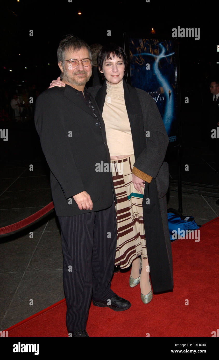 LOS ANGELES, CA. February 18, 2002: Director TOBY HOOPER & actress wife ...
