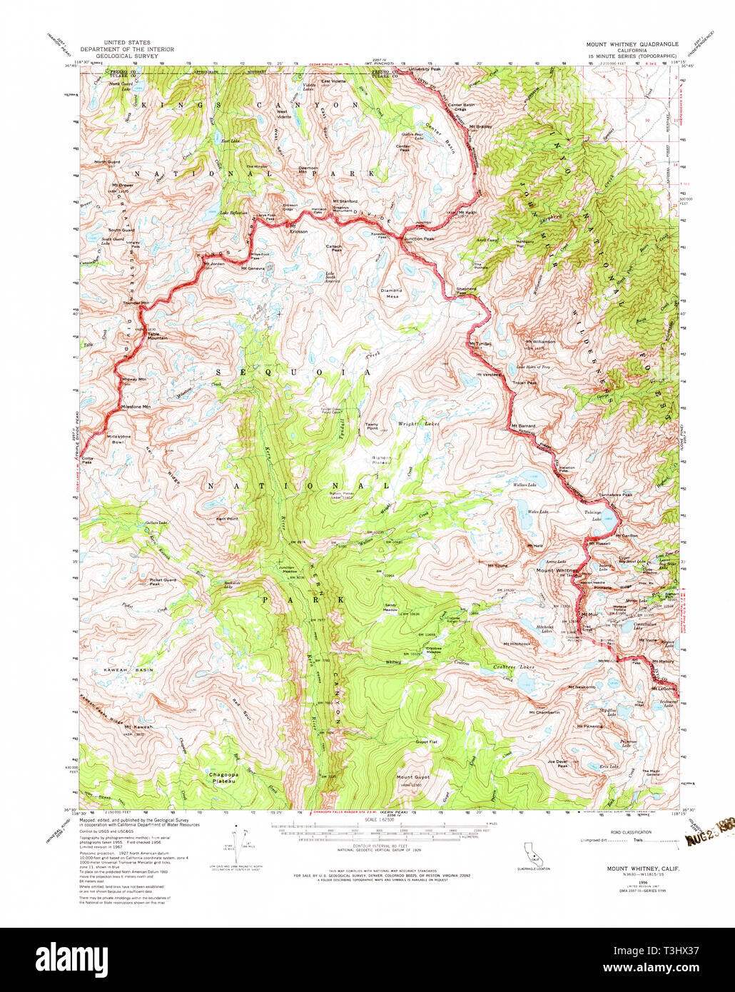 Map of whitney Cut Out Stock Images & Pictures - Alamy