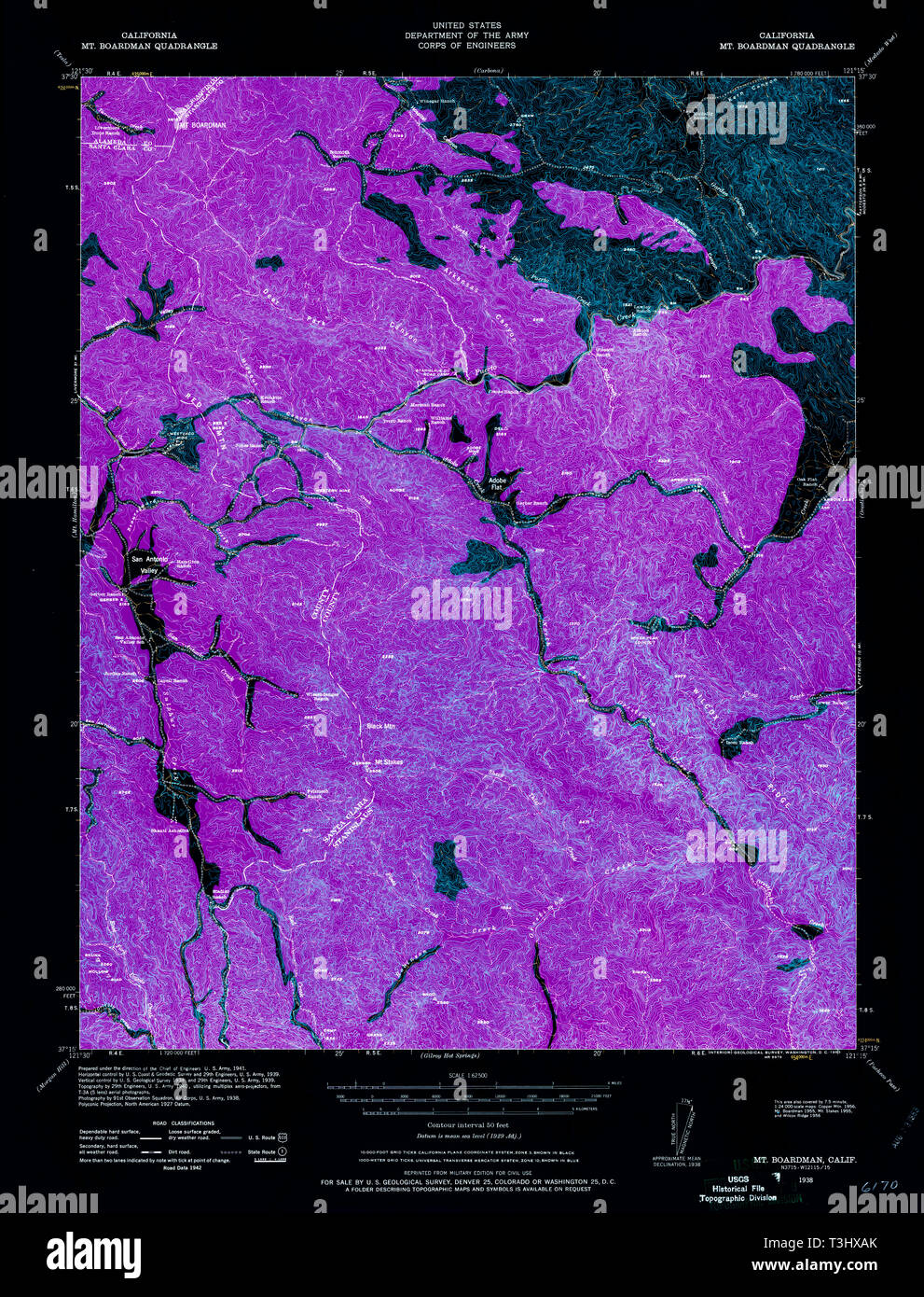 Map of boardman hi-res stock photography and images - Alamy