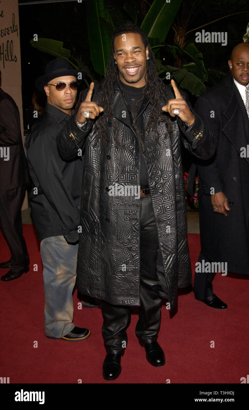 LOS ANGELES, CA. February 26, 2002: Singer BUSTA RHYMES at pre-Grammy ...