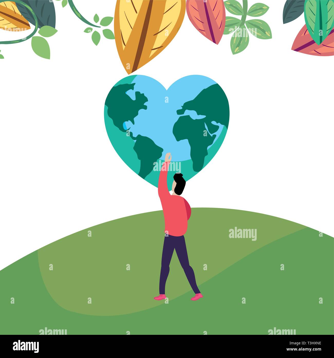 Heart Shaped Earth Clip Art