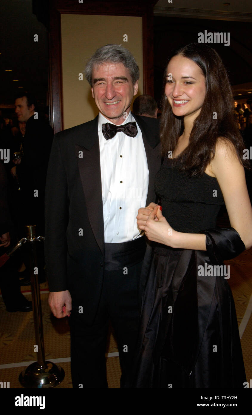 LOS ANGELES, CA. March 09, 2002: Actor SAM WATERSTON & daughter at the ...