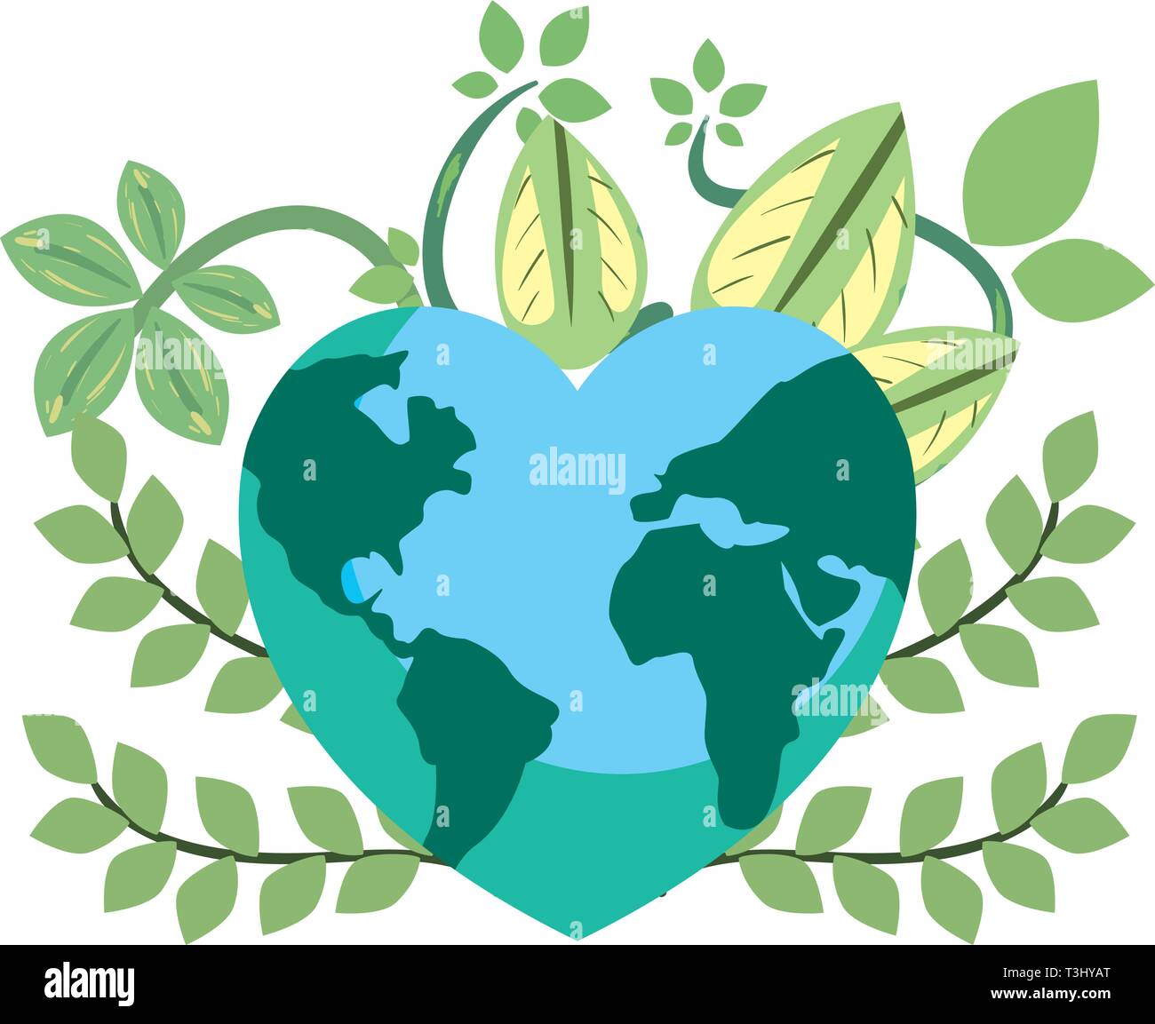Heart Shaped Earth Clip Art