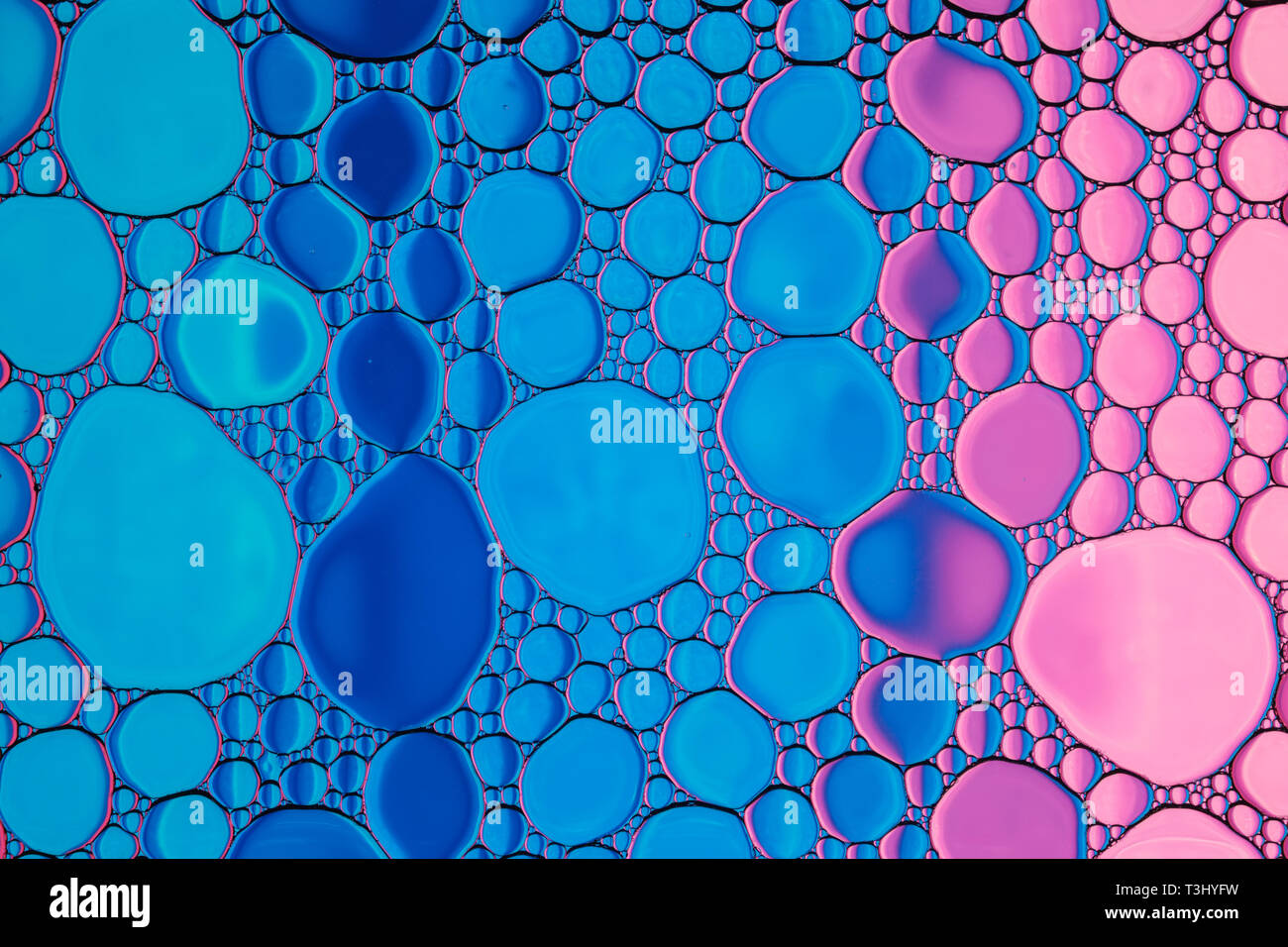 Pink blue abstract bubbles background Stock Photo - Alamy