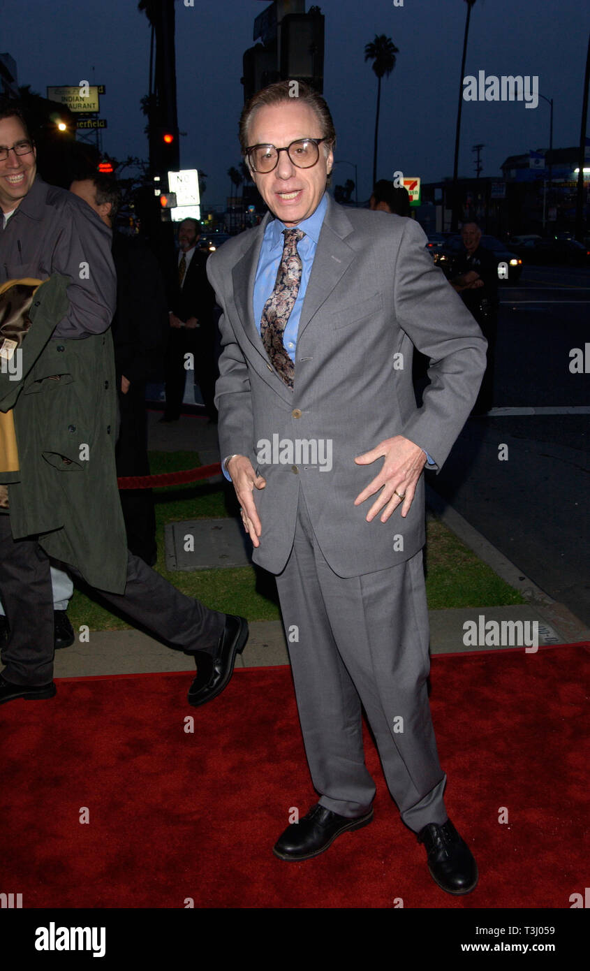 LOS ANGELES, CA. April 10, 2002: Director PETER BOGDANOVICH at the Los ...