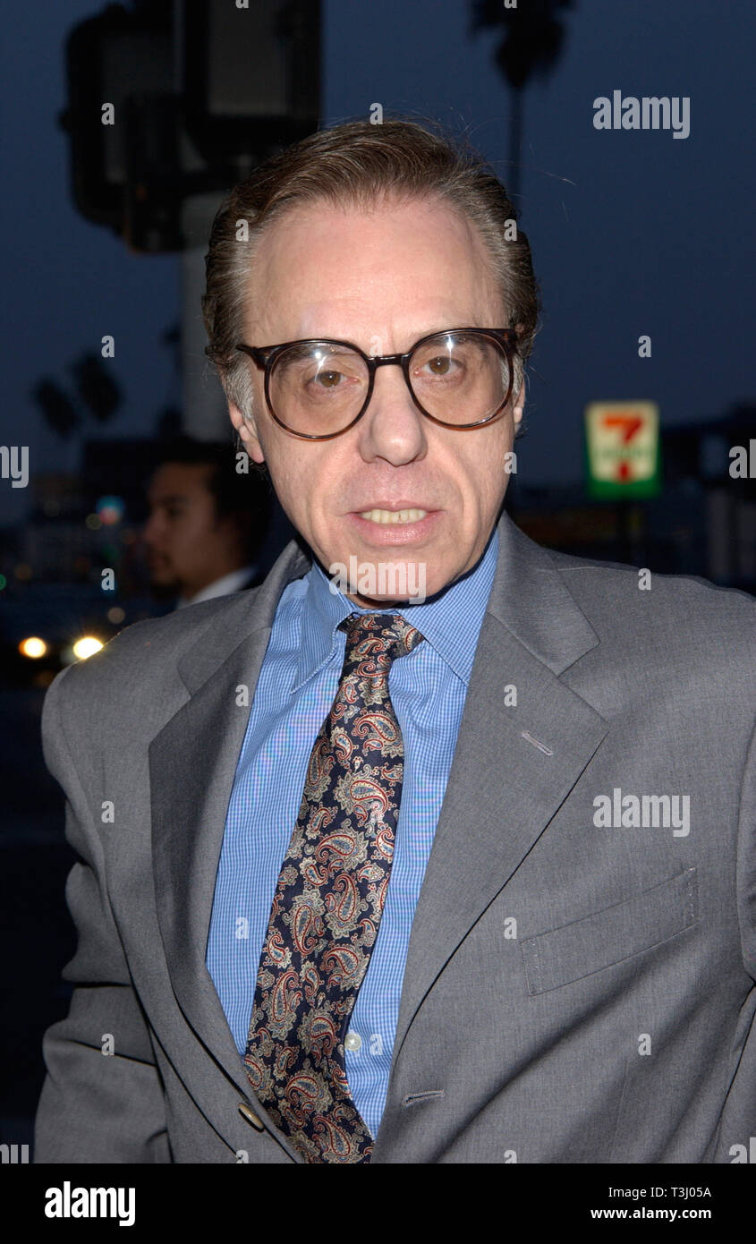 LOS ANGELES, CA. April 10, 2002: Director PETER BOGDANOVICH at the Los ...