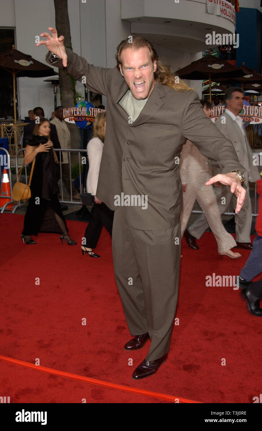 LOS ANGELES, CA. April 17, 2002: Actor TYLER MANE at the world premiere ...