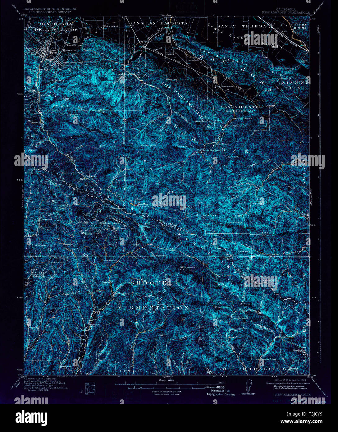 Almaden map hi-res stock photography and images - Alamy