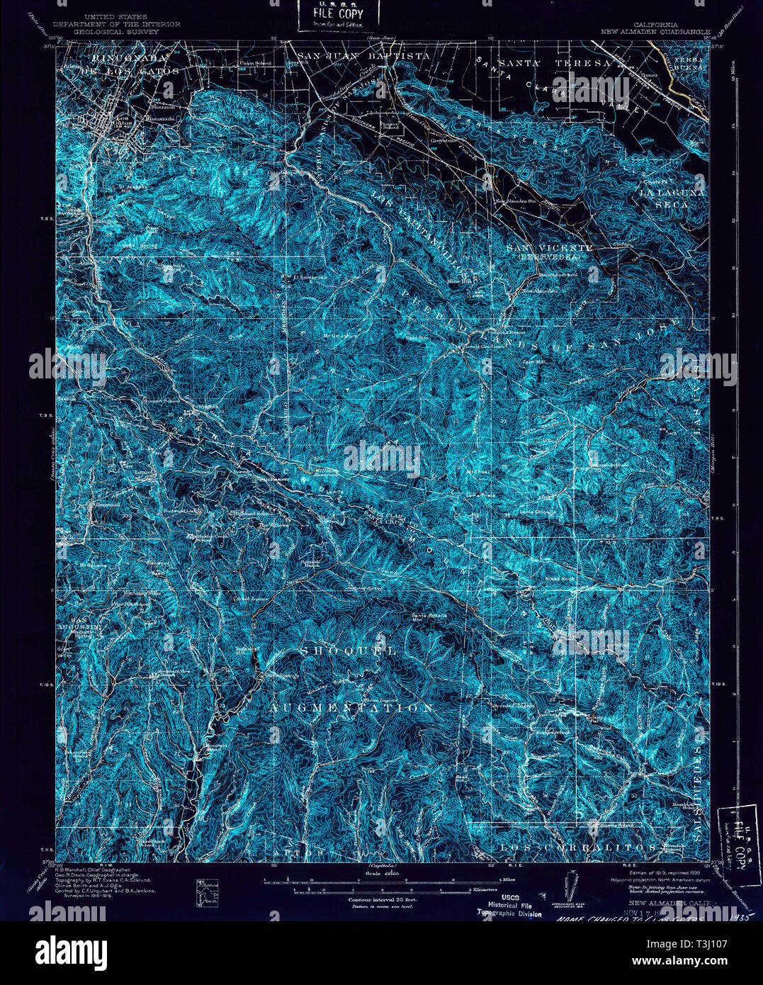 Almaden map hi-res stock photography and images - Alamy