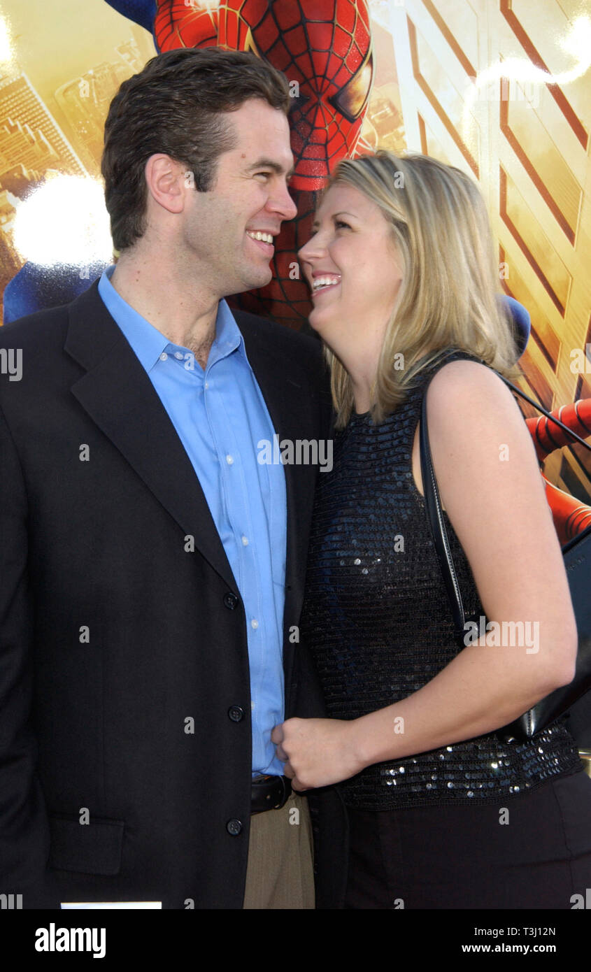 LOS ANGELES, CA. April 29, 2002: The Bachelor ALEX MICHEL & girlfriend ...