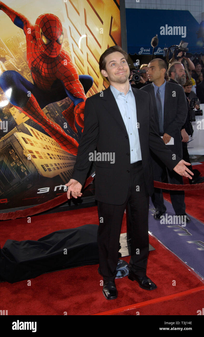 LOS ANGELES, CA. April 29, 2002: Actor TOBEY MAGUIRE at the Los Angeles ...