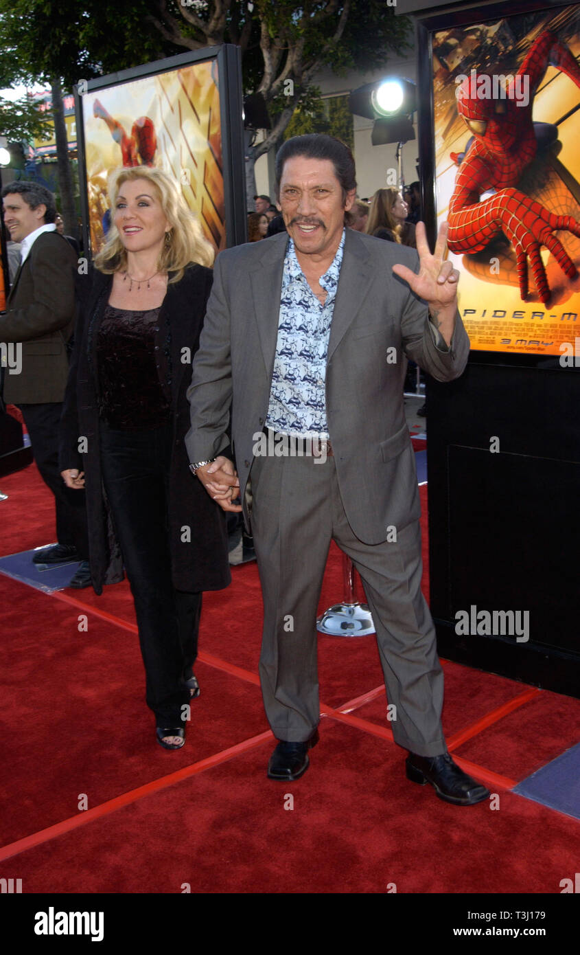 LOS ANGELES, CA. April 29, 2002: Actor DANNY TREJO & wife at the Los ...