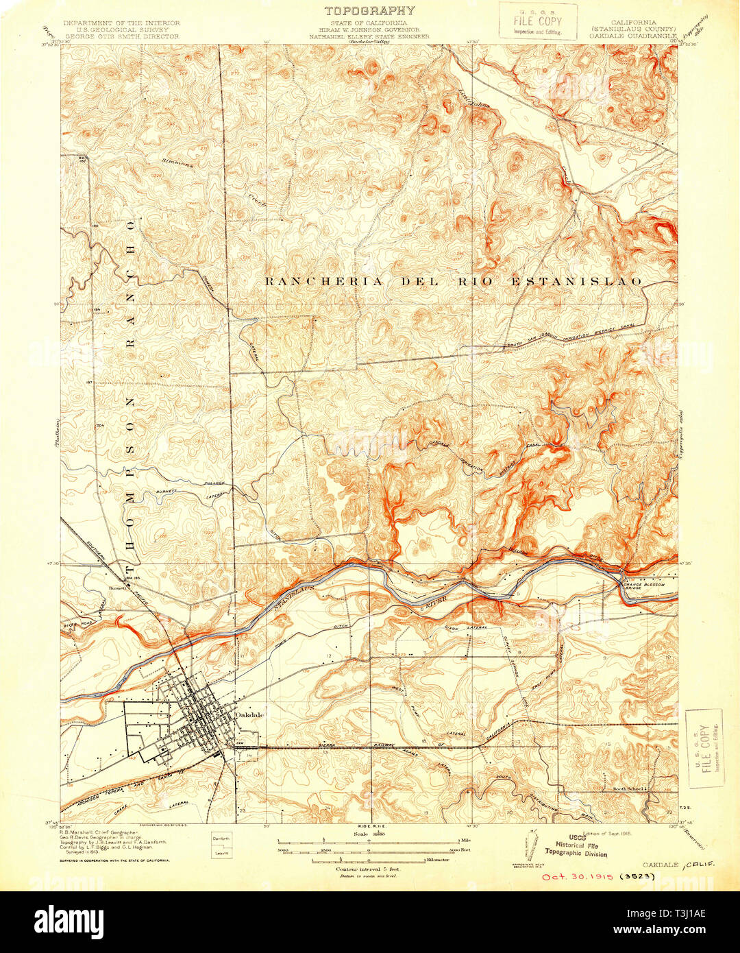 Map of oakdale hi-res stock photography and images - Alamy