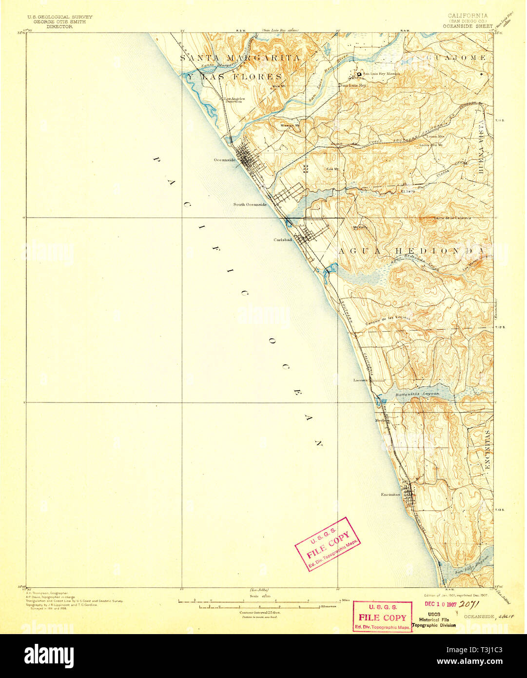 Map of oceanside hi-res stock photography and images - Alamy