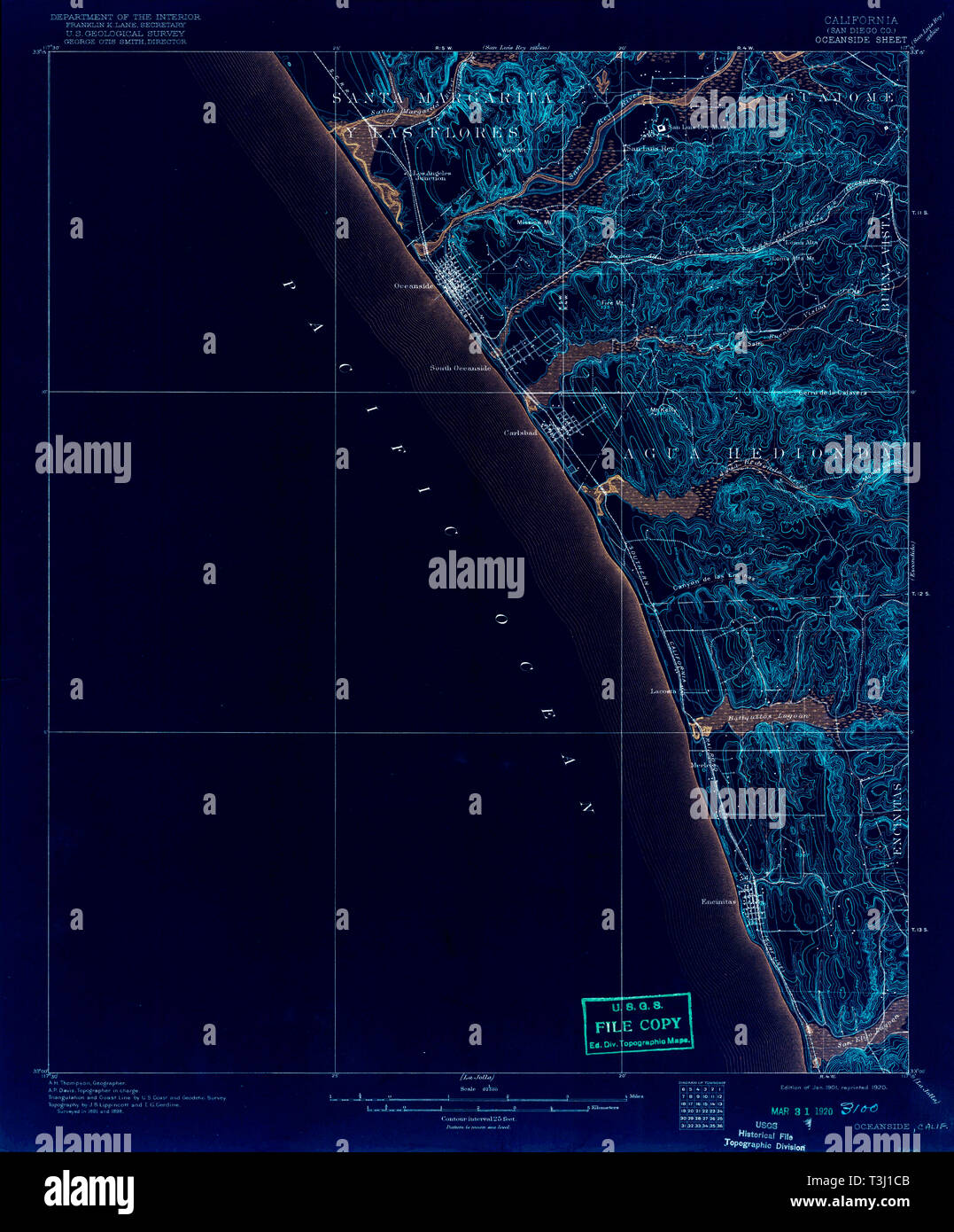 Map of oceanside hi-res stock photography and images - Alamy