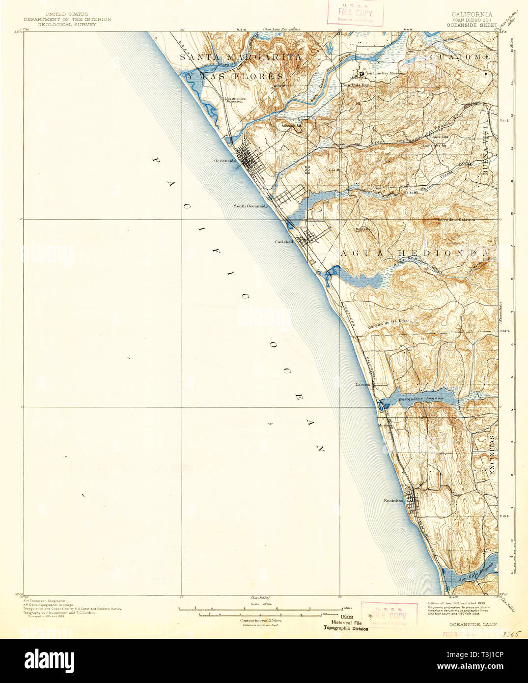 Map of oceanside hi-res stock photography and images - Alamy