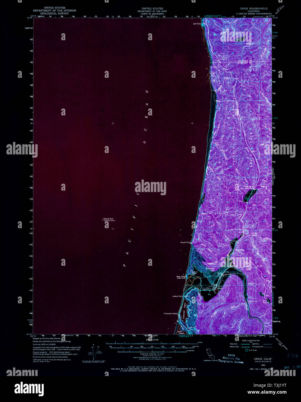 Map of orick hi-res stock photography and images - Alamy