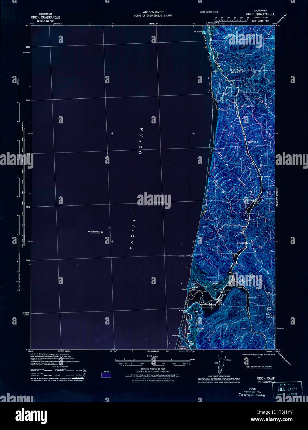 Map of orick hi-res stock photography and images - Alamy