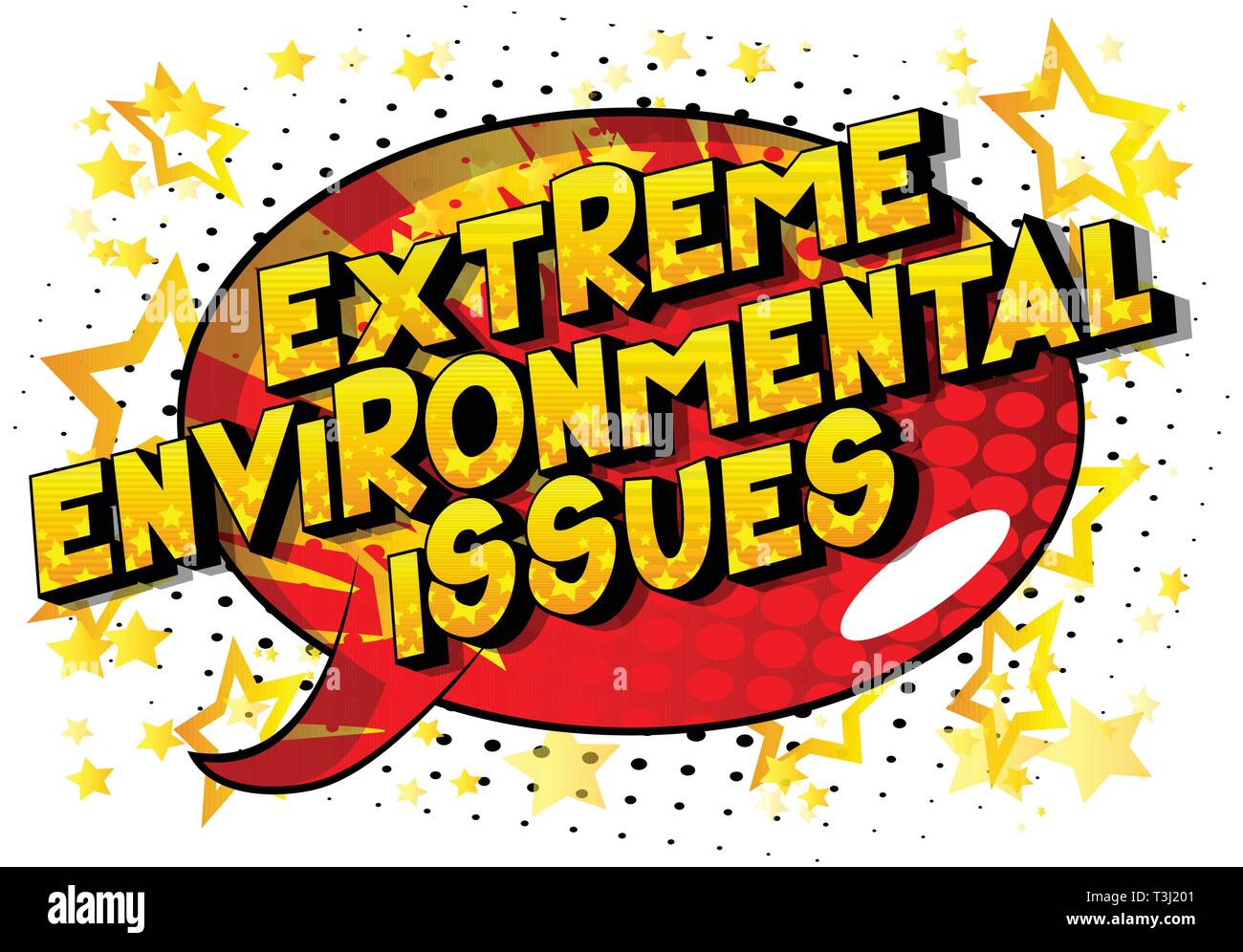 Extreme Environmental Issues - Vector illustrated comic book style ...