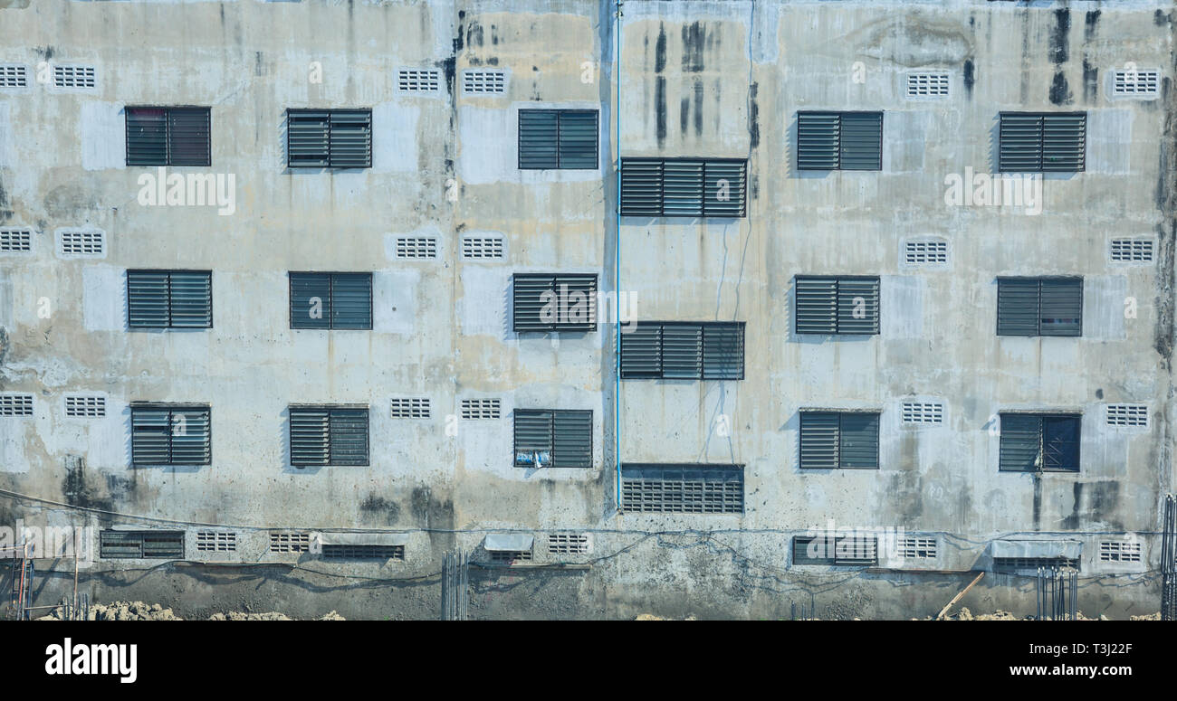 Street View of Urban Residential Building Block, Apartment, Condominium ...