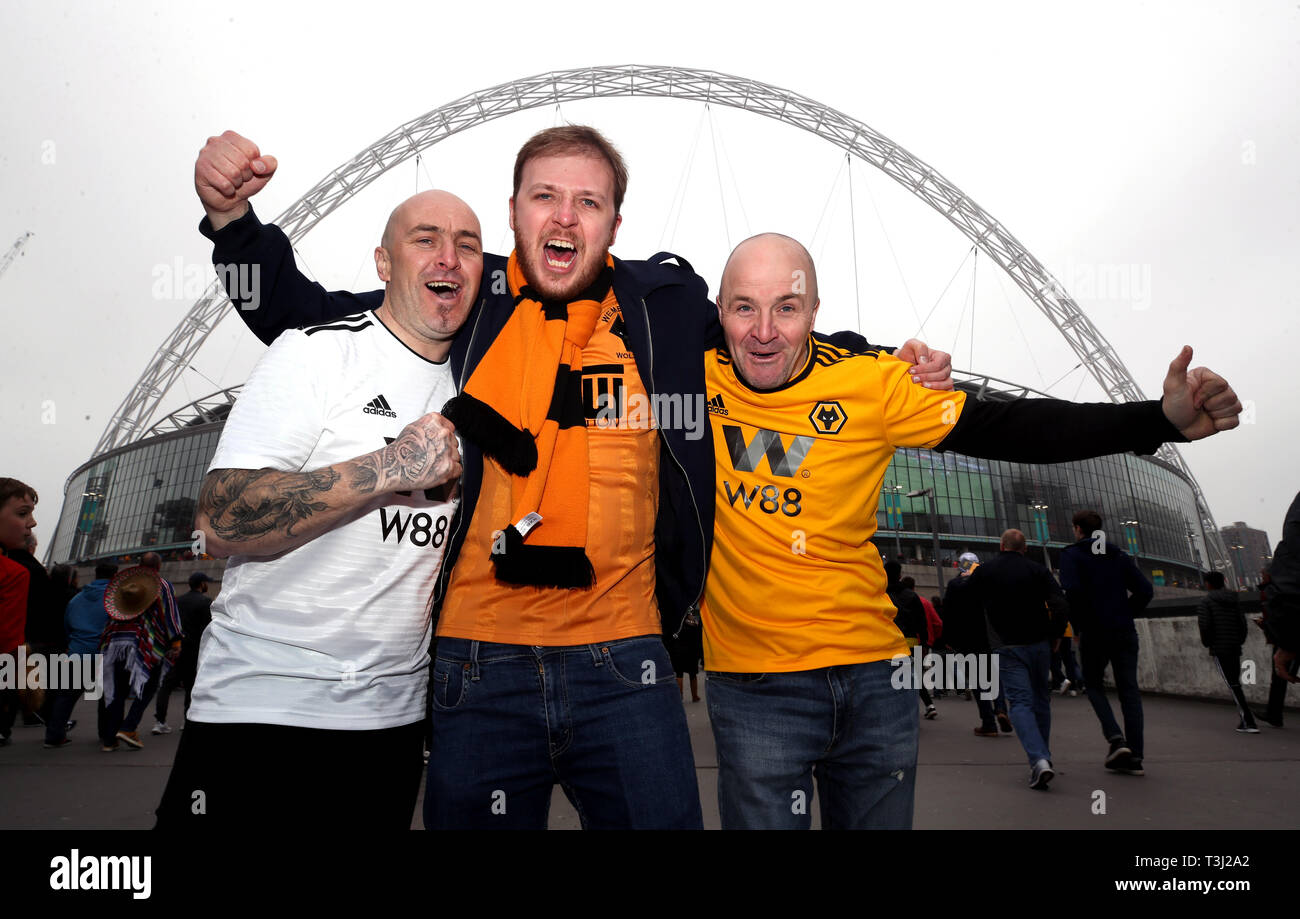 Wolverhampton Wanderers fans before the FA Cup semi final match at ...