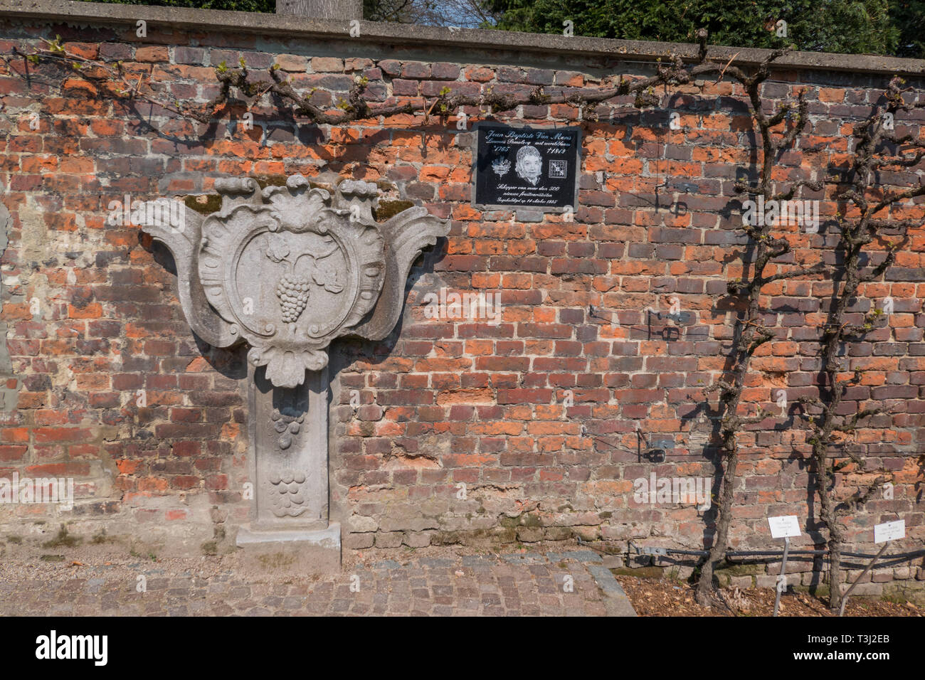 Small monument for Jean Baptiste Van Mons, researcher in the field of ...