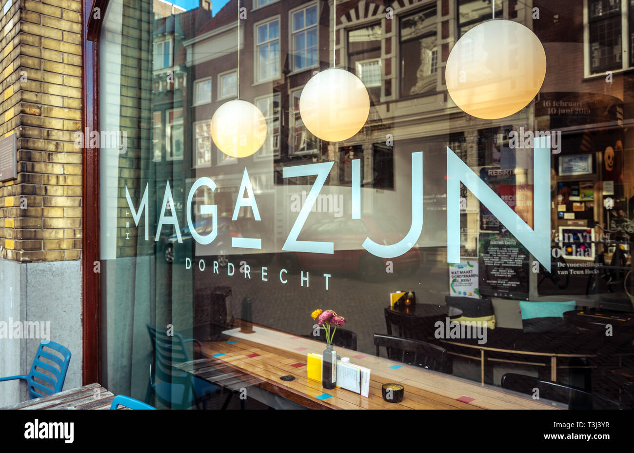 Dordrecht, Netherlands - March 03, 2019: Logo on a window of restaurant ...