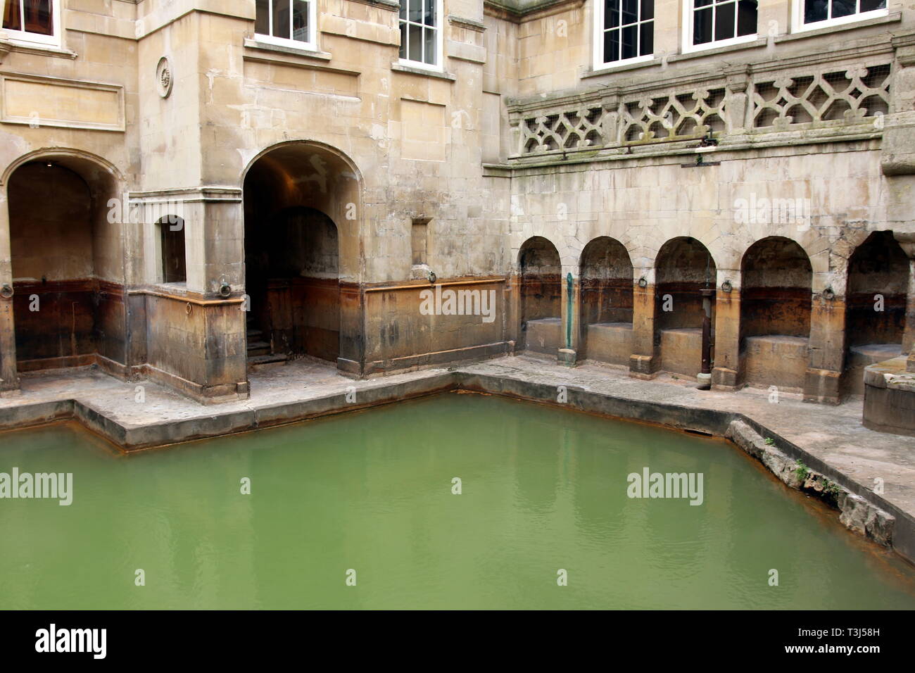 The Roman baths in Bath in Somerset, England Stock Photo - Alamy