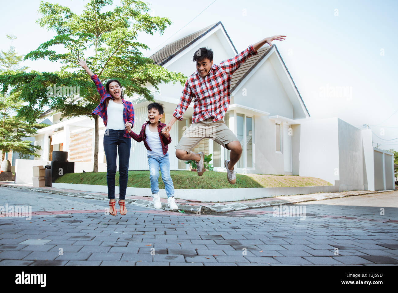 Man chasing child home hi-res stock photography and images - Alamy