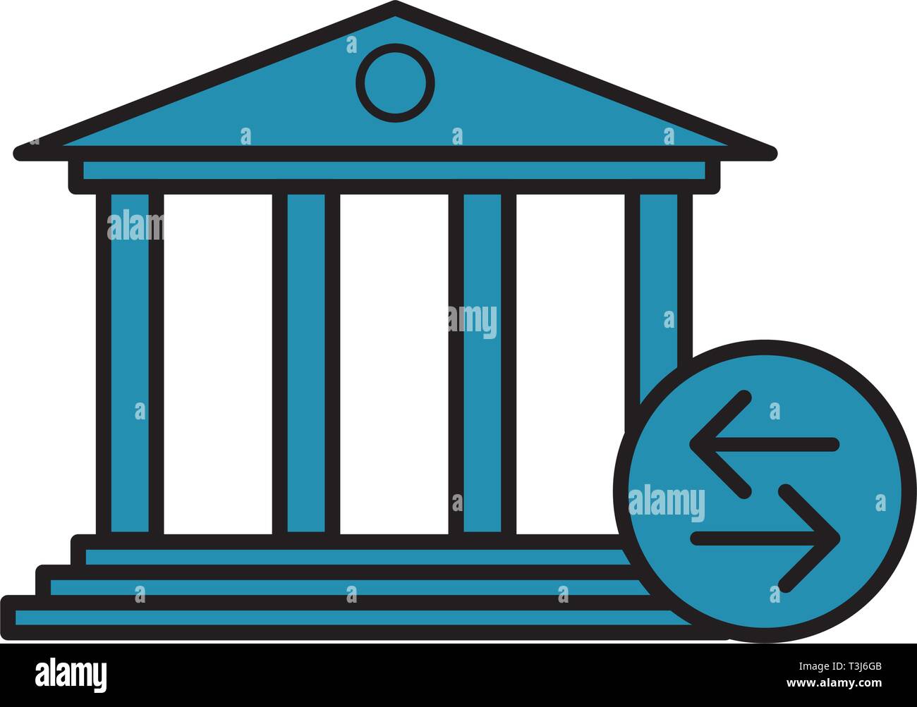 Bank line icon Stock Vector Images - Alamy