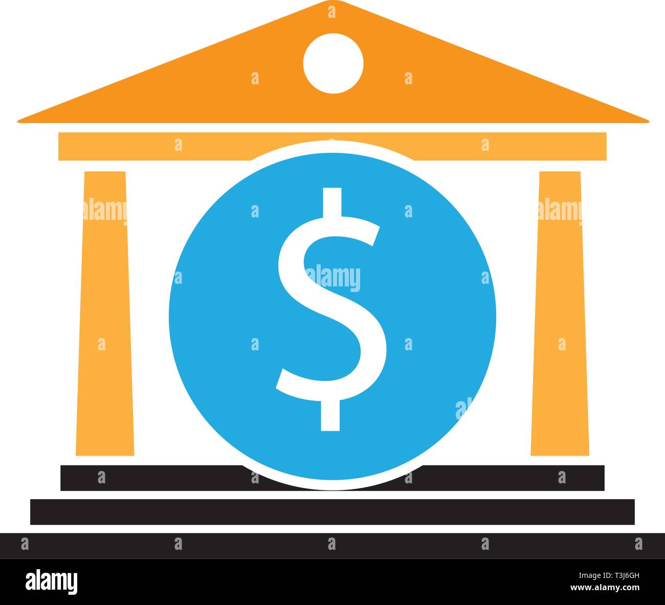 bank building icon template Stock Vector Image & Art - Alamy