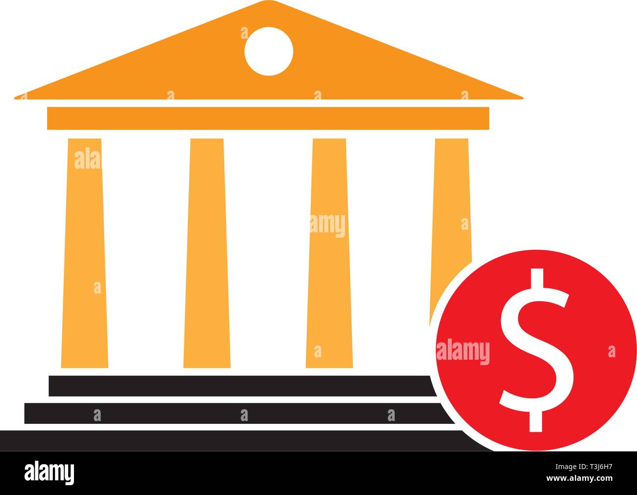 bank building icon template Stock Vector Image & Art - Alamy