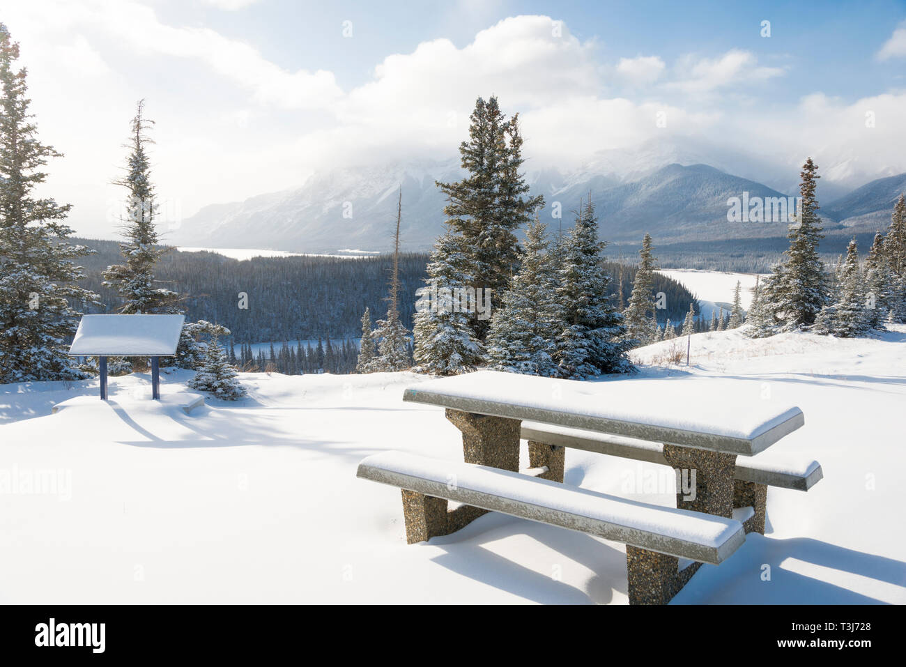 Winter in Western Alberta Canada Stock Photo - Alamy