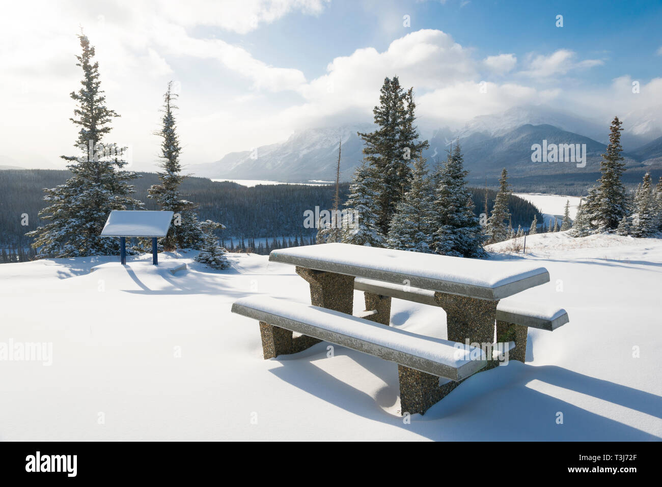 Winter in Western Alberta Canada Stock Photo - Alamy