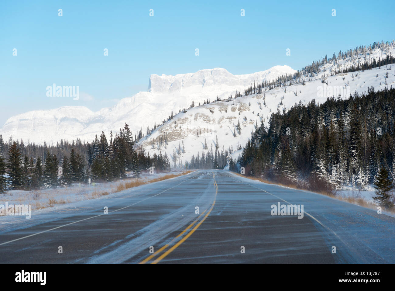 Winter in Western Alberta Canada Stock Photo - Alamy