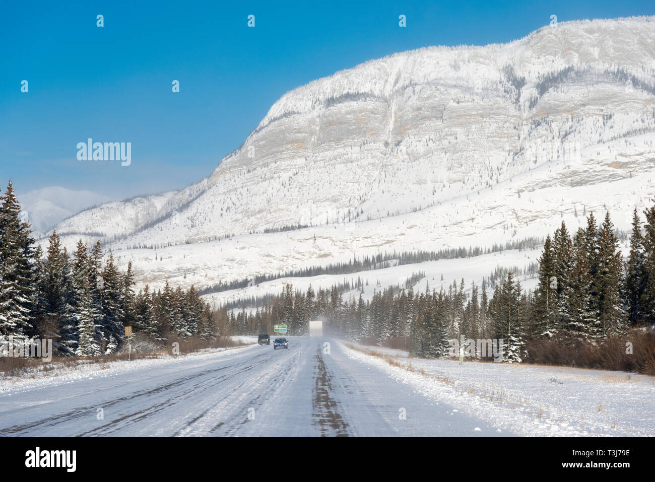 Winter in Western Alberta Canada Stock Photo - Alamy