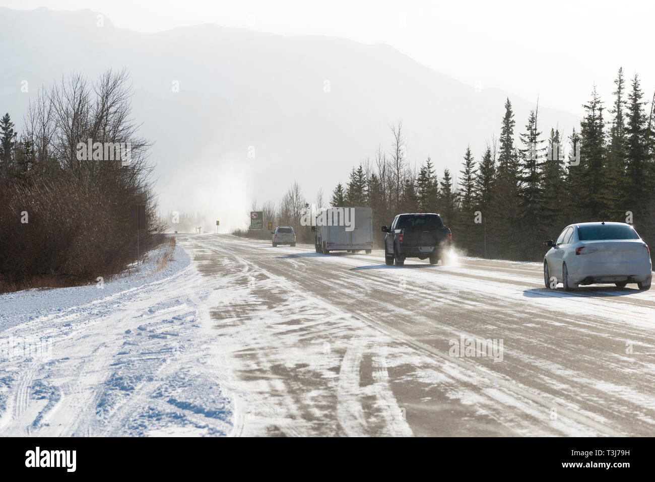 Winter in Western Alberta Canada Stock Photo - Alamy