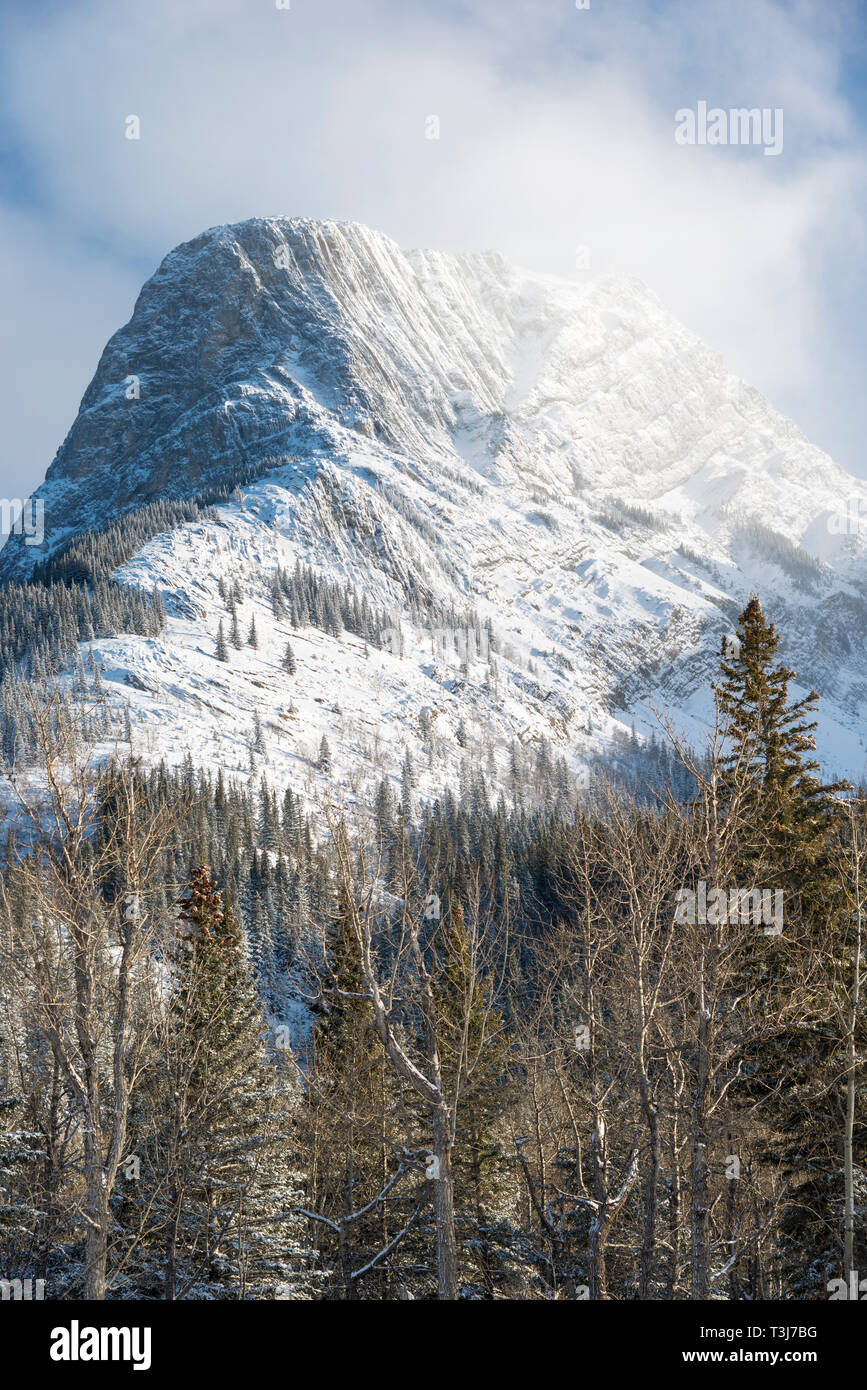 Roche a Perdrix mountain in Jasper Alberta Stock Photo - Alamy