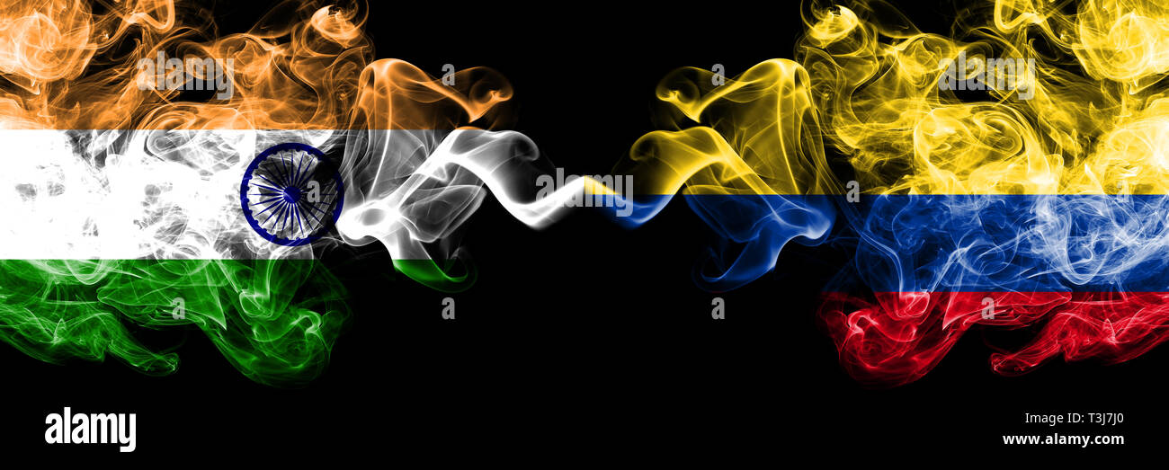 Colombia india flag hi-res stock photography and images - Alamy