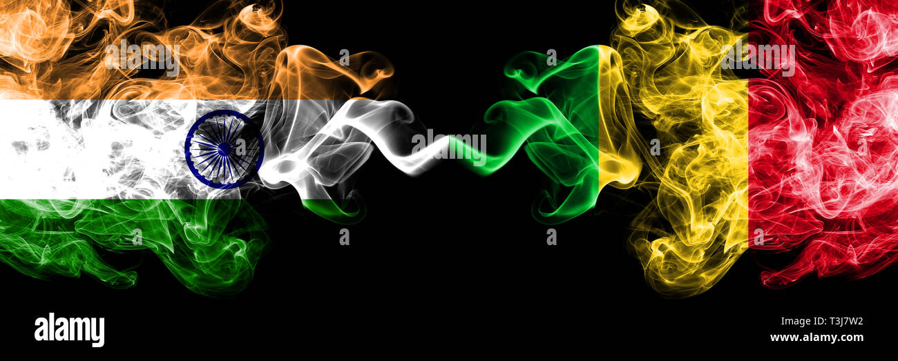 India mali flag hi-res stock photography and images - Alamy