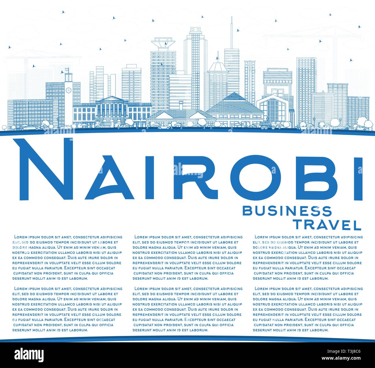 Nairobi skyline Stock Vector Images - Alamy