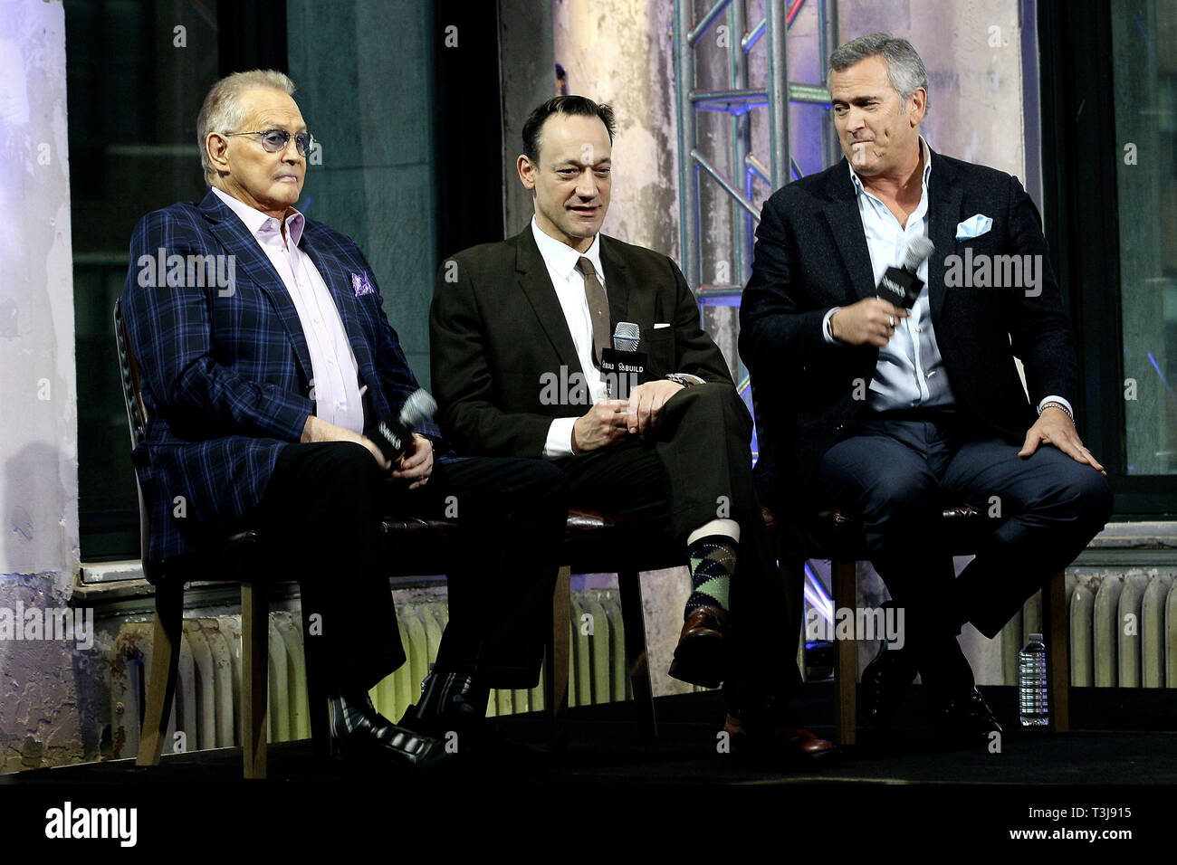 New York, USA. 05 Oct, 2016. Lee Majors, Ted Raimi, and, Bruce Campbell ...