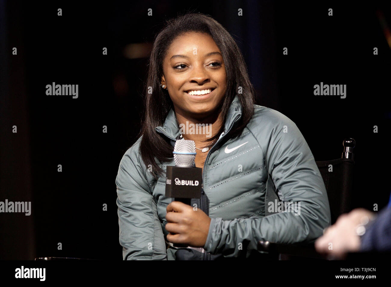 New York, USA. 16 Nov, 2016. Simone Biles at BUILD Series discussing ...