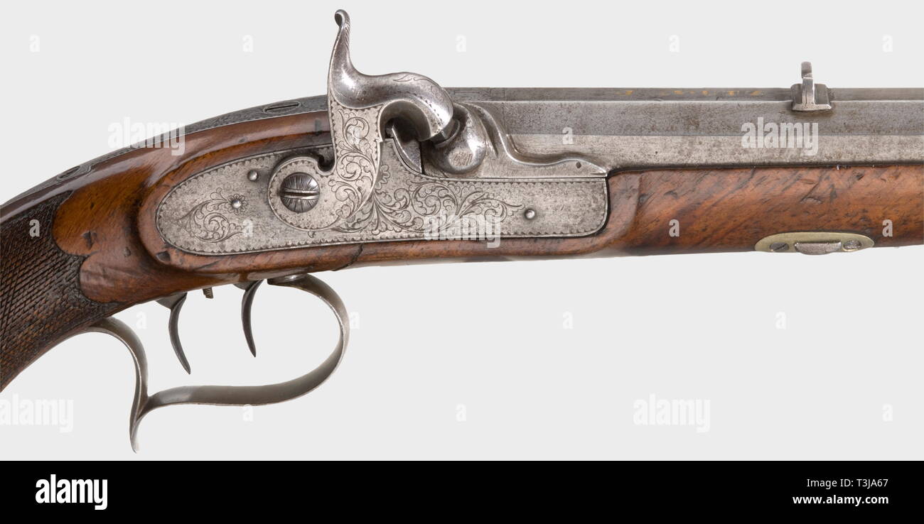 Percussion locks with floral engraving hi-res stock photography and ...