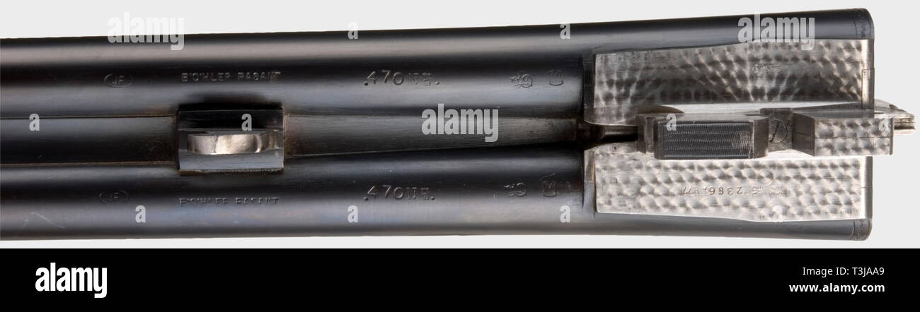 A splendid double-barrelled rifle, J. Fanzoj of Ferlach, cal..470 NE ...