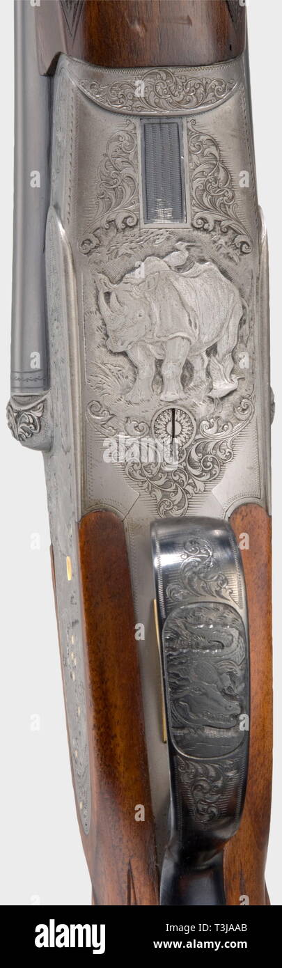 A splendid double-barrelled rifle, J. Fanzoj of Ferlach, cal..470 NE ...
