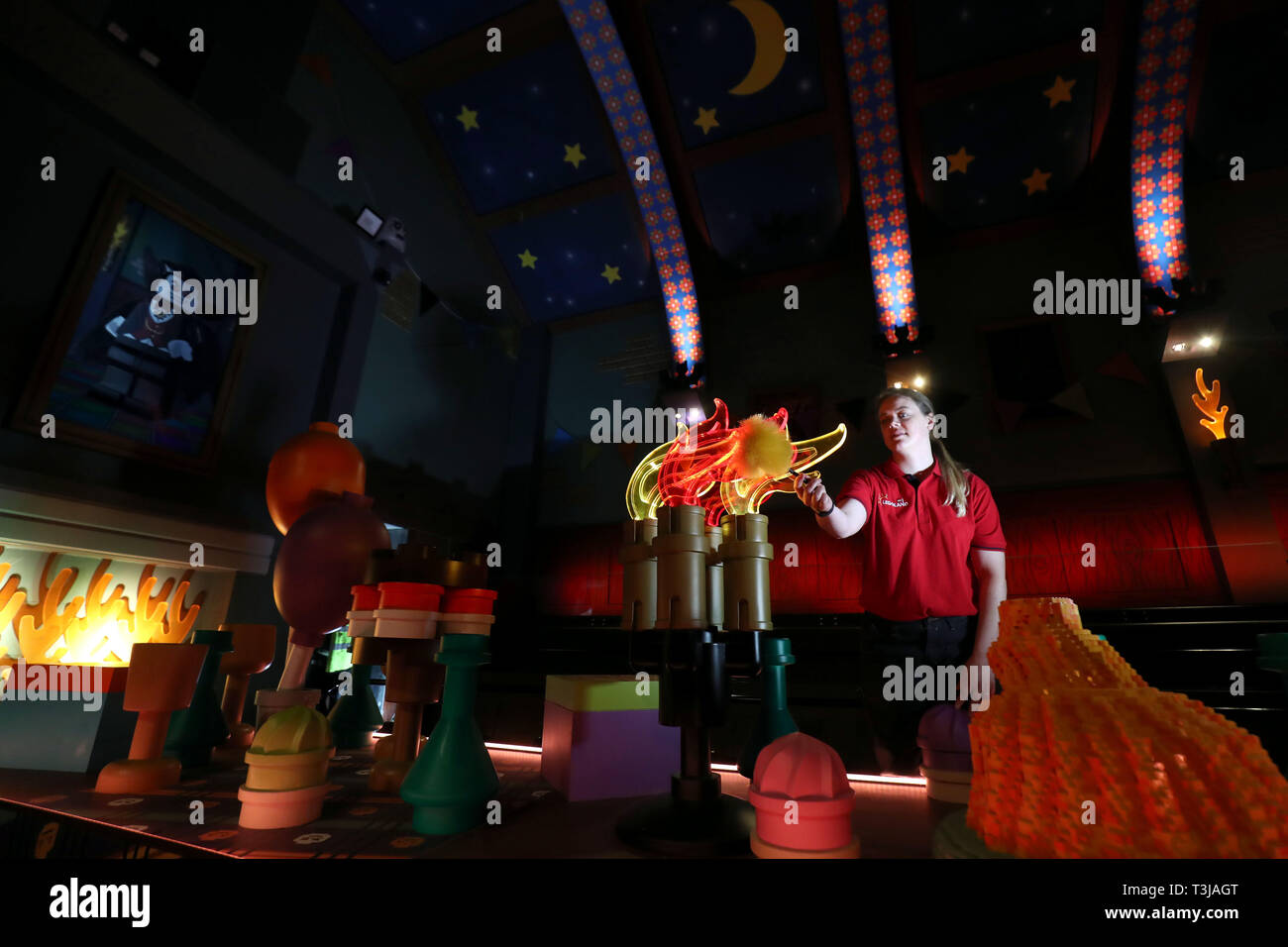 Legoland model maker Nicki Parker puts the finishing touches for ...
