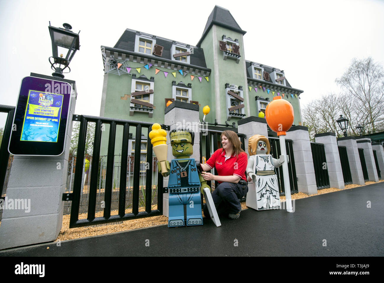Legoland model maker April Lander puts the finishing touches for ...